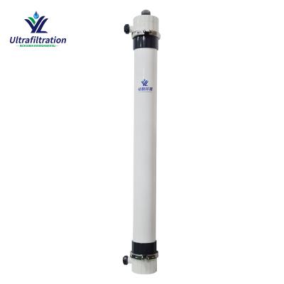 China PVDF Filter Ultrafiltration System Washable Hollow Fiber Membrane UF Membrane Pressure Vessel PLC Water Treatment Machinery for sale
