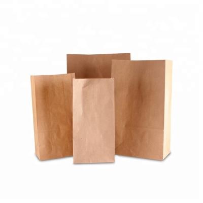 China Custom Size 4LB 6LB SOS Paper Bags Recyclable Retail Kraft Paper Packing Bags for sale