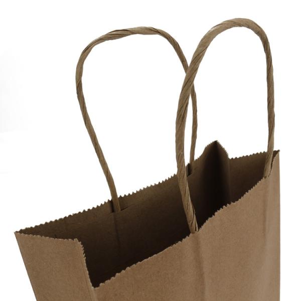 Quality Custom Logo Recyclable Paper Bags Eco Friendly Kraft Paper Bag With Twisted for sale