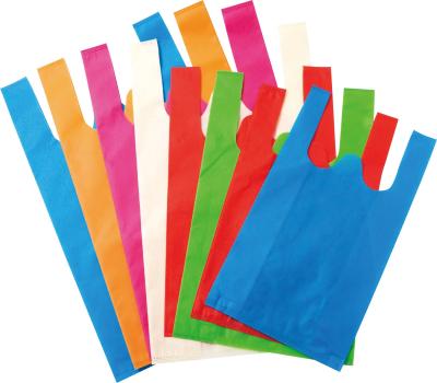 China Supermarket Tote Non Woven Grocery Bags Recyclable Reusable Non Woven Fabric Shopping Bags for sale