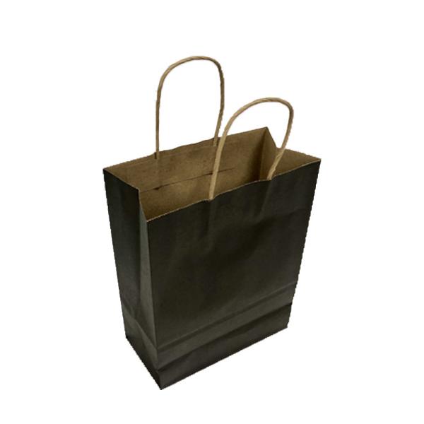 Quality Customizable Twisted Handle Paper Bags Recycled White Kraft Paper Shopping Bag for sale