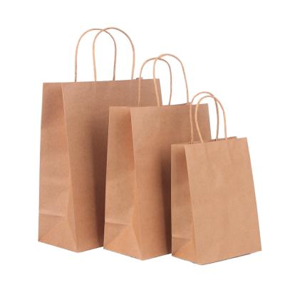 China Customizable Kraft Recyclable Paper Bag Use Takeout Milk Tea Packaging for sale