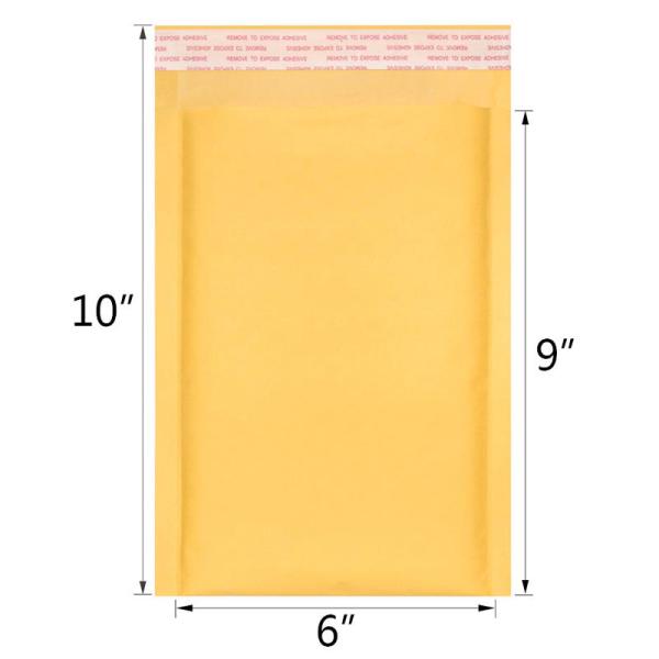 Quality Custom Logo Kraft Bubble Mailer Shipping Envelope In-Stock Eco-Friendly Paper Bag Packaging Mailing Bag for sale
