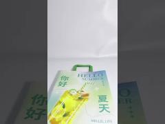 Custom Flat Handle  Paper Bag Restaurant Delivery Take Out Packaging Carry Kraft Takeaway Food Paper Bag