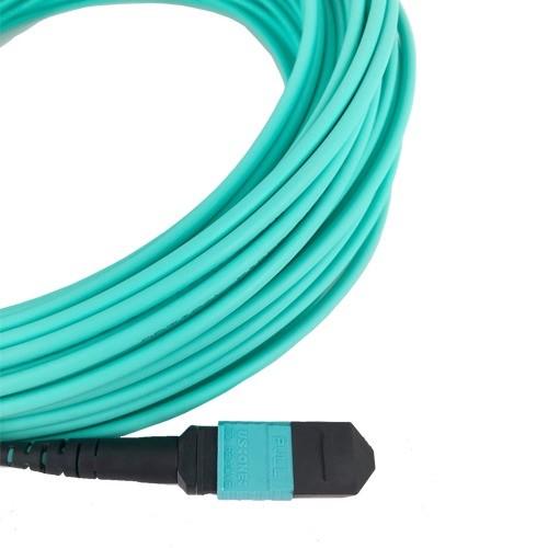 Quality 12 Fibers Plenum MTP Patch Cord Multimode OM3 Female 3m Type B for sale