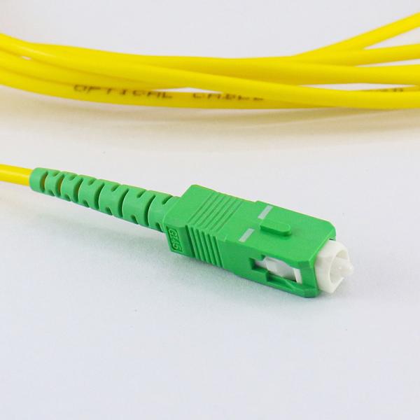 Quality SC/APC To SC/APC Single Mode Fiber Patch Cable Simplex LSZH 3m 2.0mm Patch Cord for sale