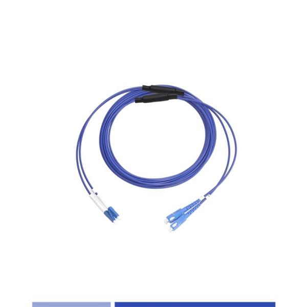 Quality Armored Outdoor Fiber Patch Cord Singlemode Duplex 1m LSZH Jacket Stable for sale