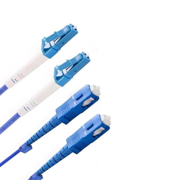 Quality Singlemode Armored Fiber Optic Patch Cord Simplex 3m LSZH SC To FC Patch Cord for sale