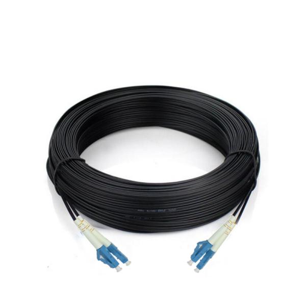 Quality Lightweight Drop Cable Patch Cord LC UPC Duplex Singlemode G657A1 LSZH 3m for sale
