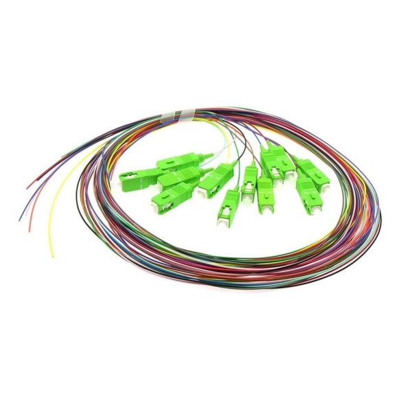 Quality Singlemode OS2 SC APC Pigtails 12 Fibers LSZH 3m For FTTH Solutions for sale