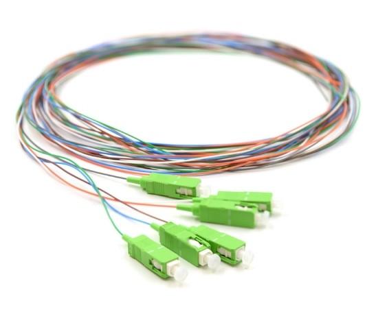 Quality Singlemode OS2 SC APC Pigtails 12 Fibers LSZH 3m For FTTH Solutions for sale