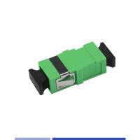 China SC/APC Singlemode Simplex Fiber Optic Adapter with ≤0.3dB Loss and 1000 Cycle Durability - Green Housing for sale