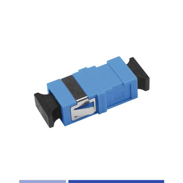 Quality Fiber Optic Adapter Singlemode SC/UPC Simplex Optical Coupler without flange Blue for sale