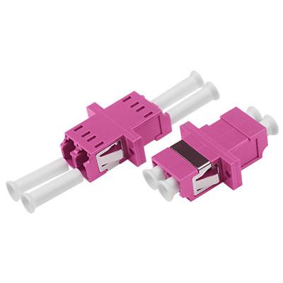 Cina OM4 LC UPC Duplex Connector ad alta efficienza versatile con flange magenta in vendita