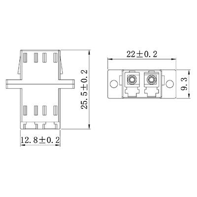 Cina OM4 LC UPC Duplex Connector ad alta efficienza versatile con flange magenta in vendita