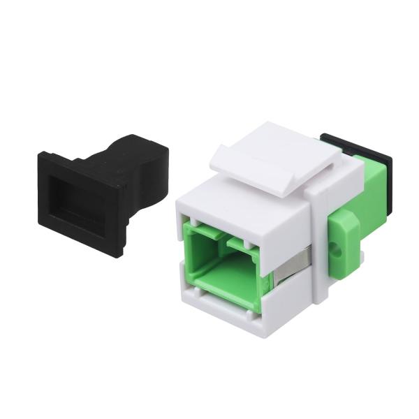 Quality Fiber Optic Keystone Jack Adapter SC APC Singlemode Simplex Optical Coupler for sale