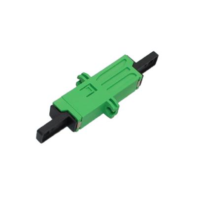 Quality Singlemode Fiber Optic Adapter SC APC Fiber Connector With Flange Green for sale