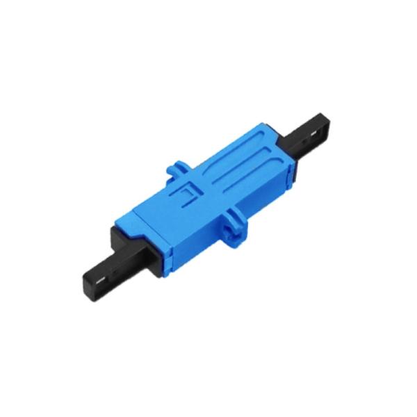 Quality Single Mode Fiber Optic Adapter Simplex SC UPC Fiber Connector With Flange Blue for sale
