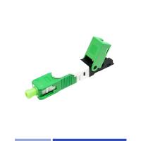 China SC APC Single Mode Fiber Fast Connector with 0.5dB Max Insertion Loss for FTTH Networks for sale