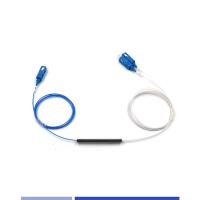 China Mini Module 1x2 Optical Splitter Blockless SC/UPC Singlemode 900μm with 4.1dB Insertion Loss and 60×7×4mm Dimensions for sale