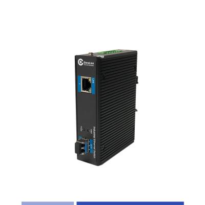 Cina Convertisore di fibre multimediali industriali 10/100/1000M 1 SFP con 1 porta RJ45 Single-mode SMF Duplex 1310nm 20KM in vendita