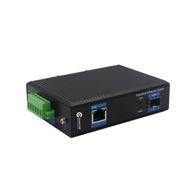 Cina Convertisore di fibre multimediali industriali 10/100/1000M 1 SFP con 1 porta RJ45 Single-mode SMF Duplex 1310nm 20KM in vendita