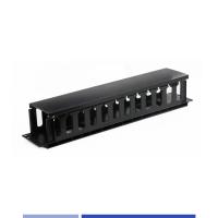 China 1U Horizontal Plastic Cable Manager with 12 Slots for 19