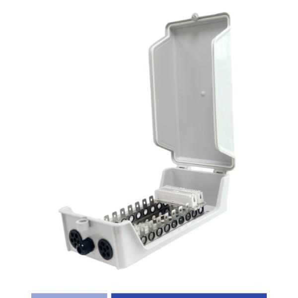 Waterproof 100 Pair Outdoor Distribution Box Wall Mounting For Telecom System