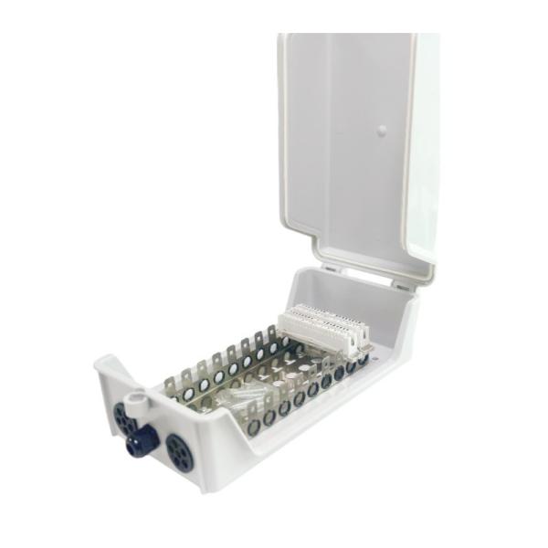 Waterproof 100 Pair Outdoor Distribution Box Wall Mounting For Telecom System