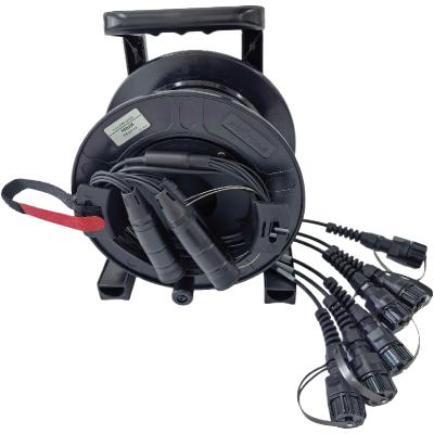 China ODVA LC Outdoor Armored Fiber Patch Cord G657A1,TPU jacket,25m,IP67 waterproof for sale