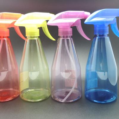 China 12 oz 360ml Empty Plastic Spray Bottle PET Colorful Mist Spray Bottles 24mm Caliber for sale