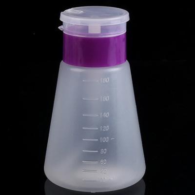China 180ml Pp Nail Polish Bottle With Plastic Dispenser Pump 30ml - 500ml Volume for sale