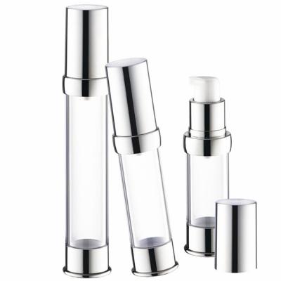 China Refillable Airless Lotion Pump Without Straw 5ml-300ml Customizable PP Cosmetic Foundation Pump for sale