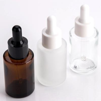 China garrafas de vidro pequenas do conta-gotas 30ml para poeira dos produtos dos cuidados com a pele a anti fácil levar à venda