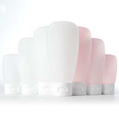 China Customizable Travel Refillable Squeeze Tube 50ml PE Silicone Empty Lotion Bottle for sale