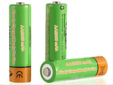 China NiMH Battery AA2000mAh 1.2V Ready to Use for sale