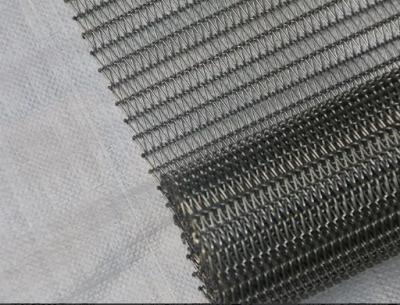 China 201 Stainless Steel Balanced Weave Conveyor Belts For Seafood Processing for sale