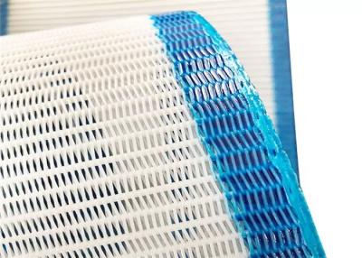China White Polyester Spiral Dryer Mesh Belt For Compound Machine With 3cm Glue Edge for sale