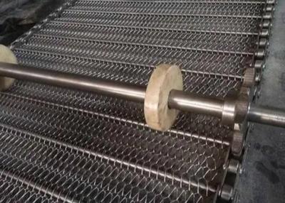 China SS304 316 Chocolate Chain Mesh Conveyor Belt for Bread Factory for sale