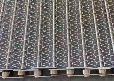 Cina Anti larghezza corrosiva 30cm-4m del nastro trasportatore del collegamento a catena del commestibile in vendita