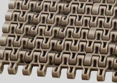 Chine 47% - 55% Open Area Flat Spiral Plastic Conveyor Wire Mesh Belt  Withstands Temperature à vendre