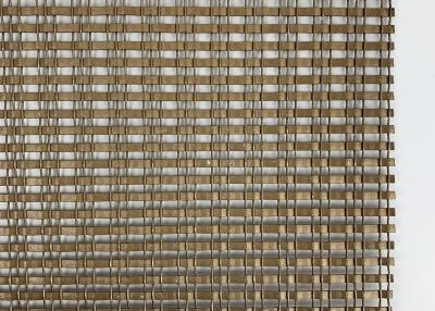 China Decorative Finish Durable Structure Uniform Weaving Metal Decorative Mesh for sale
