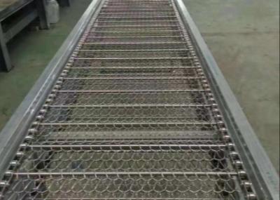 China Anti-corrosion 316 Stainless Steel Conveyor Belt for Seafood Thawing and Snack Production for sale