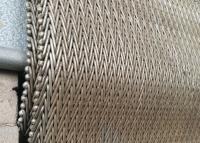 China 310 Stainless Steel Herringbone Chain Mesh Belt Corrosion Resistant for Drying Machine 1.2m Width for sale