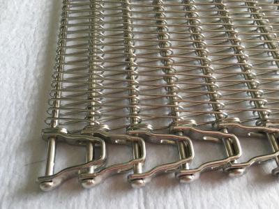 China Banda transportadora espiral de enfriamiento Ss304 del horno 2m m del pan en venta