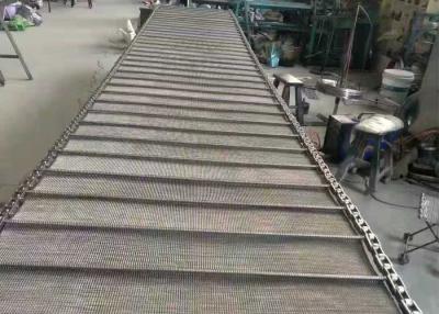 China Spiral Woven Wire Mesh Chain Conveyor Belt Food Grade SS Material for sale