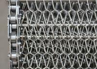 China SS304 Chain Flat Flex Conveyor Belt Width 800mm High Temperature Resistant for sale
