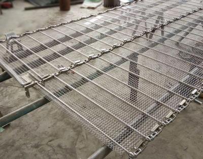 China High Strength Stainless Steel Mesh Belts for  Vegetable Food Cleaning for sale