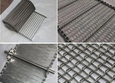 중국 화물을 지키기 위한 평평한 와이어 317 스테인레스 스틸 메쉬 컨베이어 벨트 판매용
