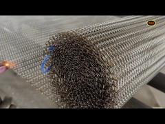 product sieving system flat metal mesh conveyor belt , food mesh belt high carbon steel